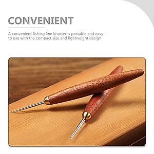 Gatuida Fishing Knotter Fishing Hook Knotter Fishing Line Knotting Tool Daily Use Line Knotter Fishing Accessory Nail Tools Fishing Hook Tier Stainless Steel Portable Disassembler
