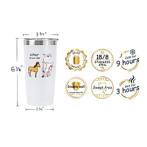 Crisky Unicorn Tumbler for Women 40th Birthday Gifts Friends Funny 40th Birthday Idea Presents for Mom/Sister/Aunt/Coworker 20oz Vacuum Insulated Travel Tumbler with Lid & Box