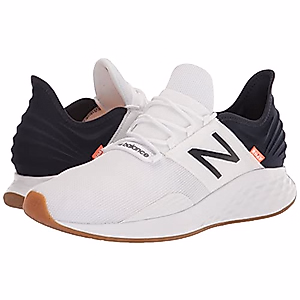 New Balance Men's Fresh Foam Roav V1 Running Shoe, White/Eclipse, 12