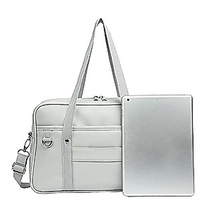 Japanese JK Uniform Shoulder Bag, PU Faux Handbag Lolita Girl School Bag Satchel, Cute School Laptop Bag