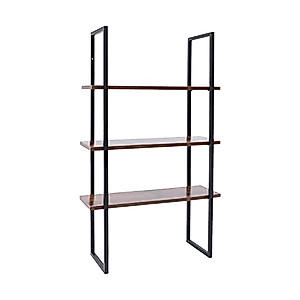 TFCFL 3 Tier Floating Shelves Wall-Mounted Shelf Rustic Geometric Wall Shelf DIY Design Storage Shelf for Living Room Study Bathroom