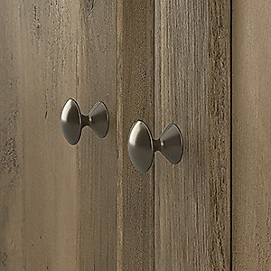 Bush Furniture Cabot Tall Storage Cabinet with Doors, Reclaimed Pine