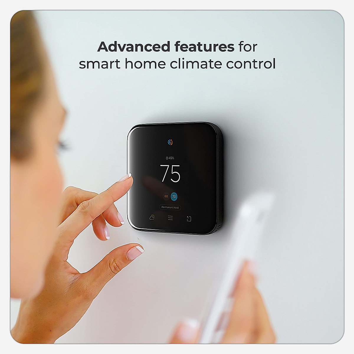 Cielo Smart Thermostat | Supports Conventional Systems up to (2H/2C) & Heat Pumps (4H/2C) | Alexa, Google, Siri Shortcuts, SmartThings, IFTTT | Touchscreen Color Display | Free C-Wire Adapter