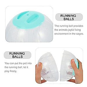 4 pcs Ball Chinchillas Special Clear Animals Small Hamster Running Run Indoor for Dog Chinchilla Wheels Funny Toys Supplies Toy Sports Mini Animal Exerciser Jogging Wheel