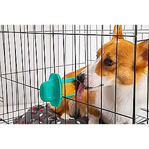 DIOCOL Dog Training Toys/Aids, Dog Peanut Butter Toy for Crate Training, Fixed On The Crate to Reduce Anxiety, Dog Therapy Dispenser, Dog Crate Toy (Green)