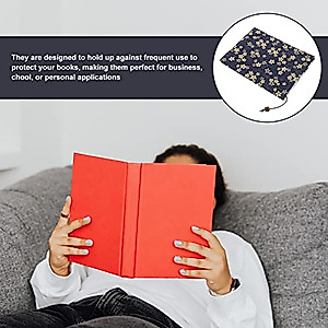 Tofficu Book Sleeve Cover with Flower Pattern Washable Book Protector Fabric Paperback Cover Novel Padded Case