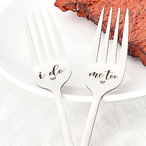 Bride and Groom Fork Gifts for Bridal Shower Gifts for Daughter Bride to Be Unique Marriage Gifts for Couples Wedding Engagament Gifts for Best Friend Sister Couples Newly Engaged