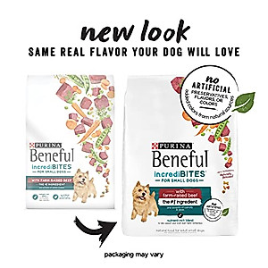 Purina Beneful IncrediBites With Farm-Raised Beef, Small Breed Dry Dog Food - (4) 3.5 lb. Bags