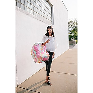 Baby Car Seat Cover Canopy and Nursing Cover Multi-Use Stretchy 5 in 1 Gift"Monet" by Copper Pearl