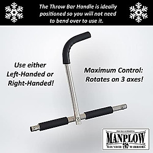 MANPLOW Special Release Winter Warrior 24” RevolutionX with Power U Handle and Throw Bar