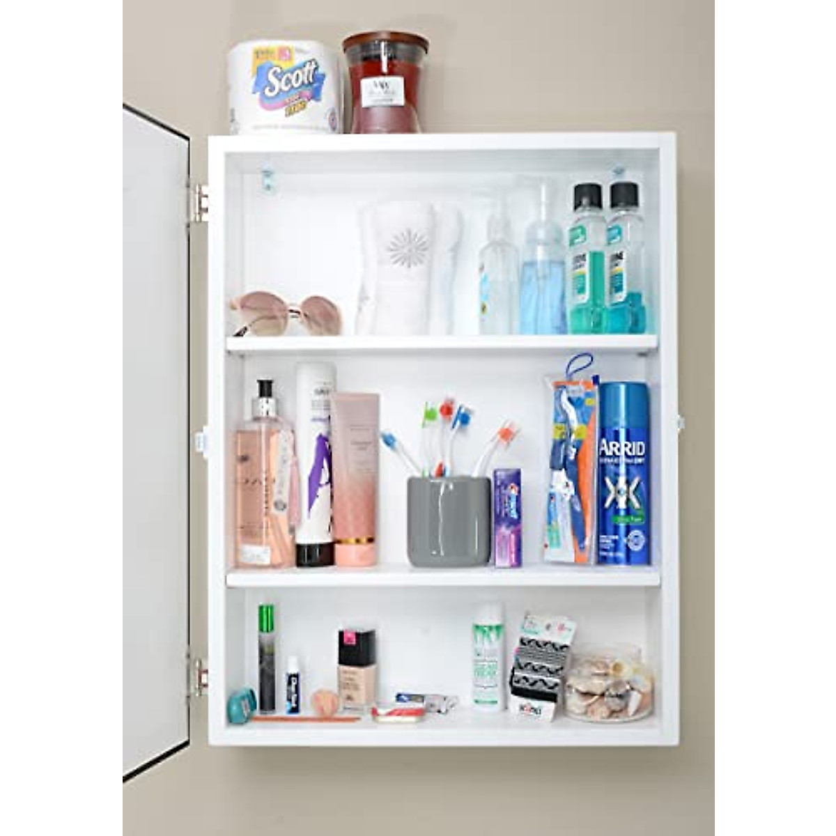 BrandtWorks Framed Medicine Cabinet, Black