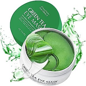 Enaskin Naturals Under Eye Patches - Green Tea Under Eye Masks for Dark Circles And Puffiness, Collagen Eye Gel Pads Moisturizing & Reducing Wrinkles, Beauty & Personal Eye Skin Care Products (30 Pairs) (Green)