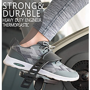 Exercise Bike Pedals 9/16" with Straps for Peloton Bike, Spin Cycling Bike, Indoor Exercycle Bike, Stationary Recumbent Bicycle Replacement Parts