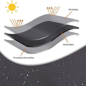 PDSYCB Rectangular Outdoor Furniture Covers Waterproof 95''L x 55''W x 35''H/240x140x90cm, Patio Furniture Set Cover, Heavy Duty Outdoor Table Chair Sofa Covers, Protect Your Outdoor Furniture