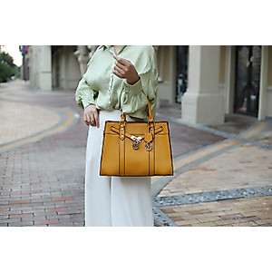 MKF Crossbody Tote Bag for Women & Wristlet Wallet Purse Set – PU Leather Top-Handle Satchel Shoulder Handbag Navy