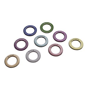 Hexers RPG Status Markers, Track Conditions Effects Spells with Simple Rings, Compatible with Dungeons and Dragons D&D DND Pathfinder Role-Playing, 80 pcs, Dry Erase Customizable