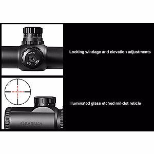 BARSKA 6-24x44 IR SWAT Extreme Tactical 30mm Scope (Black Matte), 6-24x44mm