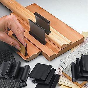 DITKOK 11 PCS Contour Sanding Grips with 21 Profiles, Woodworking Angle Sanding Pads for Convex and Concave Sanding, Sanding Tools for Woodworkers/Home/Arts/Crafts