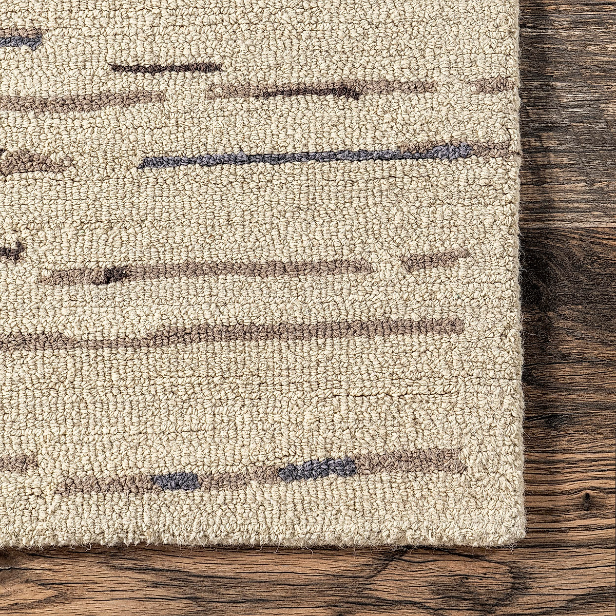 nuLOOM Audrie Contemporary Abstract Wool Area Rug, 8x10, Grey