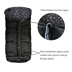CozyMe Stroller Footmuff for Toddler, Stroller Blanket Evelution, Winter Baby Universal Stroller Bunting Bag, Warm Bunting Bag, Bottom Opens for Multi-Use,6-36M