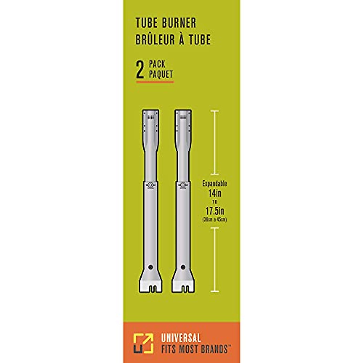 Char-Broil Dual Pack Tube Burners, stainless steel