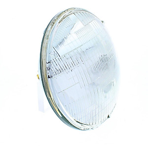 Round Sealed Beam Headlight Bulb, 12 Volt 7 Inch