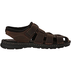 Rockport mens Darwyn Fishermen Fisherman Sandal, Brown Ii Leather, 9.5 US