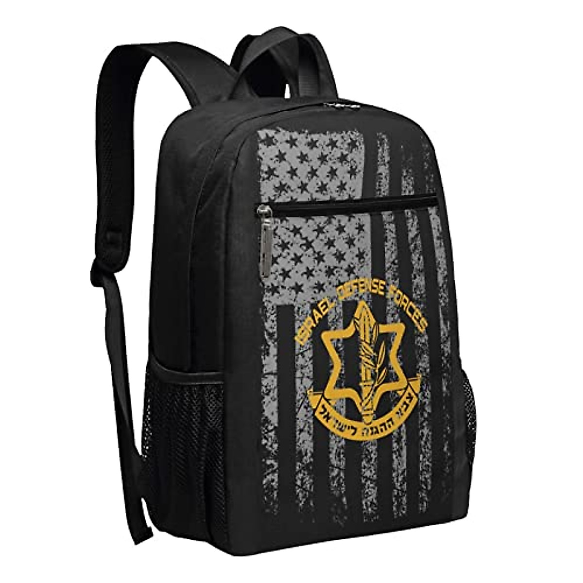 Idf Israeli Defense Force Logo Backpack, School, Travel, Sport, Work, Bookbag Laptop Backpack 17inch American Flag