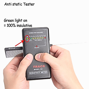 HYOUJIN Carbon Hair Rat Tail Combs Parting Rattail Combs Teasing Fine Tooth Comb Metal Hair Pick Detangling Combs for Women for Curly Hair Black