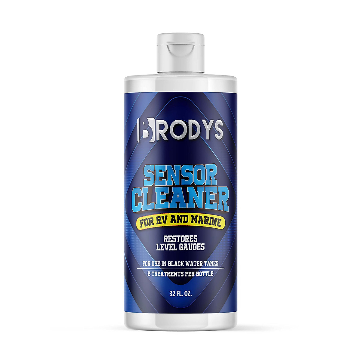 BRODYS - RV and Marine Sensor Cleaner Liquid for Black Water Holding Tanks (Fix your sensors, Clear clogs and toilet back ups, bio-enzymatic formula) 32oz