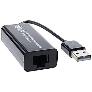 Tripp Lite USB 2.0 Hi-Speed to Ethernet NIC Network Adapter, 10/100 Mbps (U236-000-R), Black