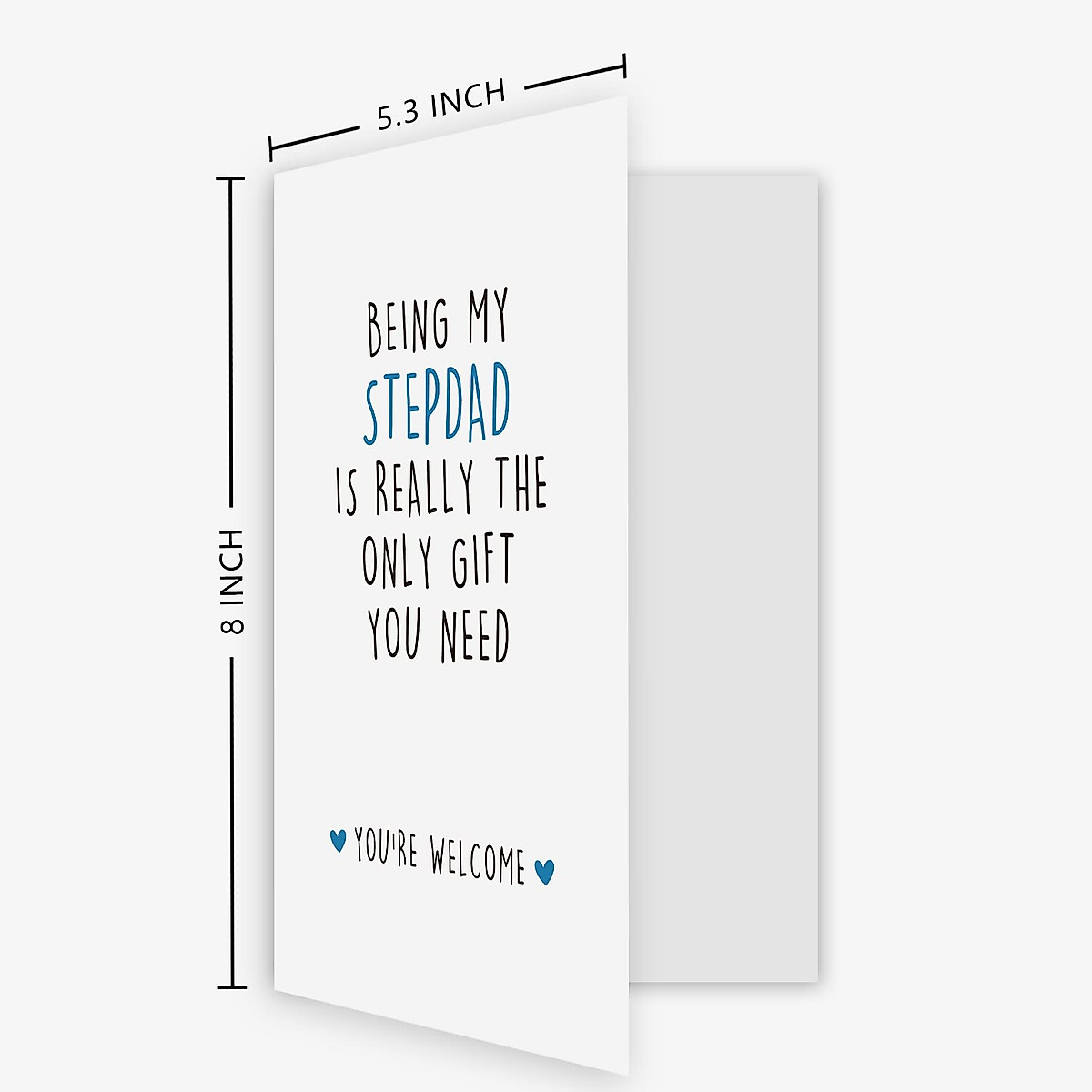 Ogeby Funny Father’s Day Card for Stepdad, Cheeky Birthday Card for Him, Being My Stepdad Is Really the Only Gift You Need