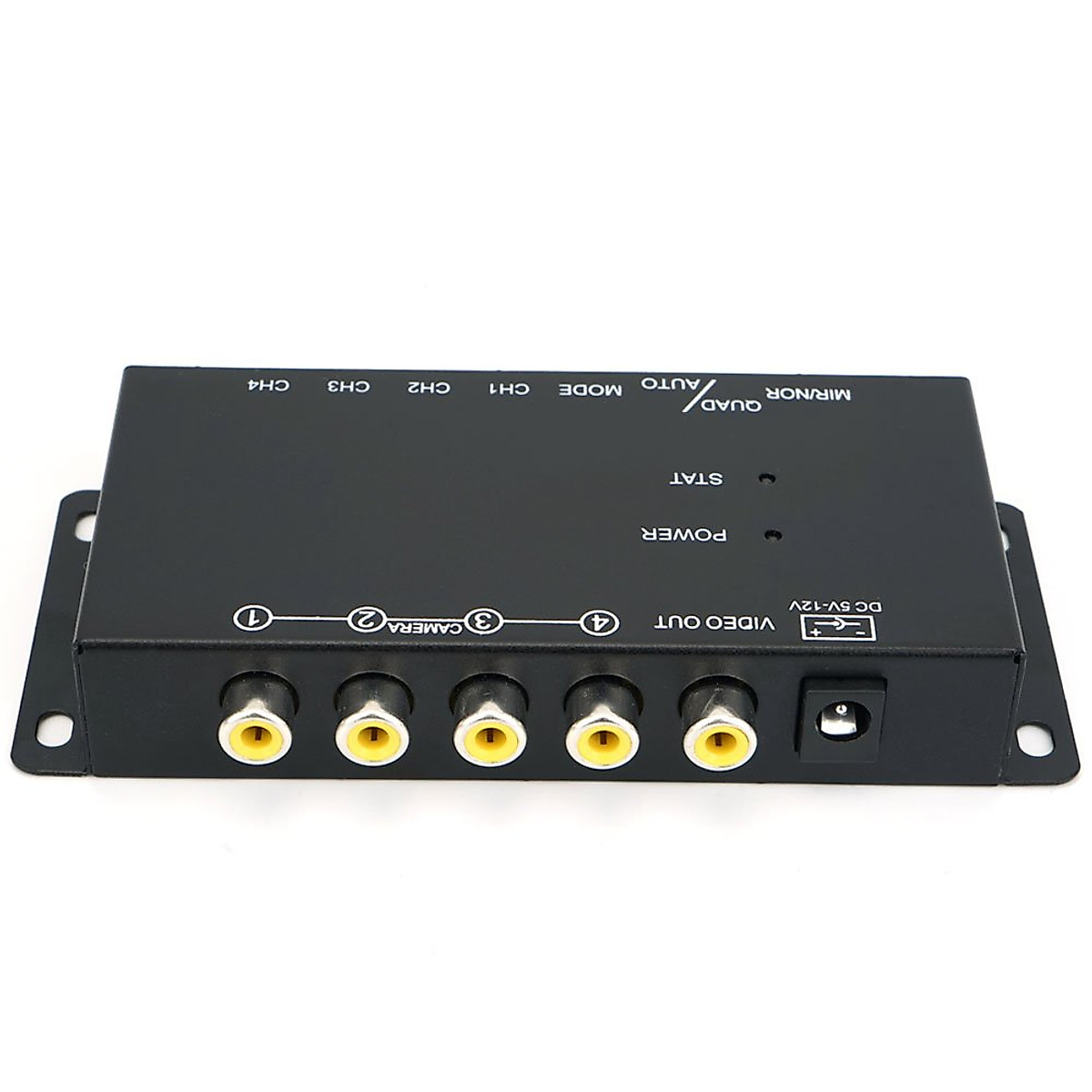Toughsty™ 4Ch Mini Color Video Quad Splitter Multiplexer Processor Switcher for CCTV Security Camera