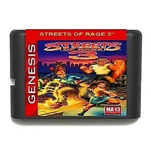 Streets Of Rage 1 2 3 & Hacked NTSC 16 bit MD Game Card For Sega Mega Drive For SEGA Genesis-STREET OF RAGE 3