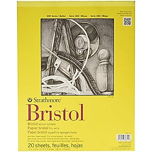 Strathmore 300 Series Bristol Pad - 11-Inchx14-Inch - 20 Sheet Pad