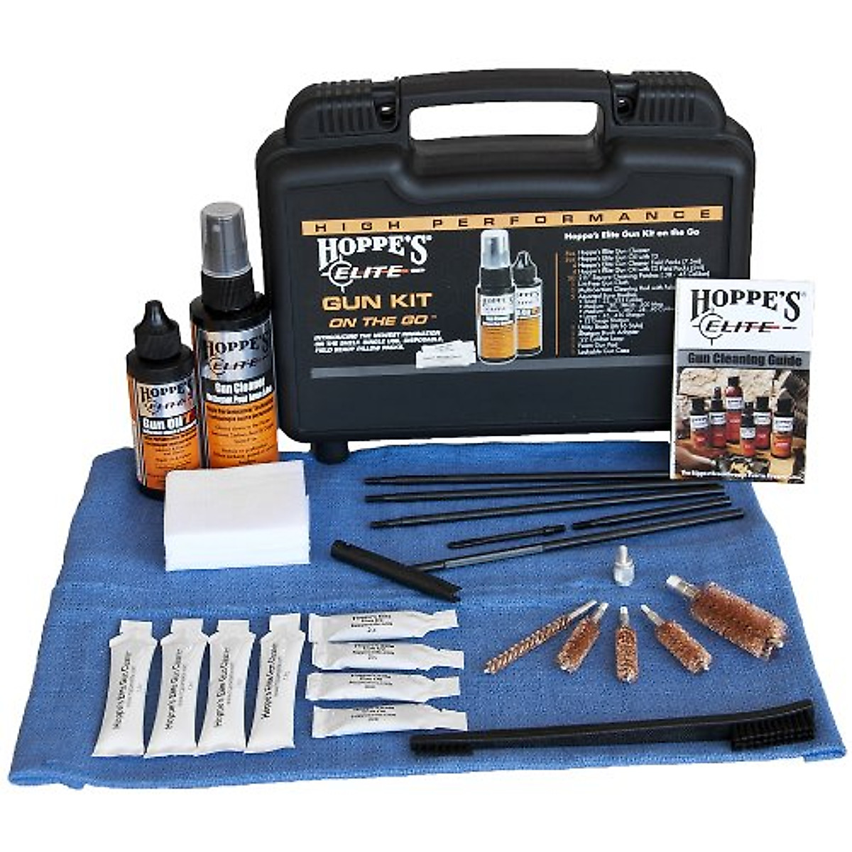 Hoppe's Elite EGCOTG Gun Care On The Go Kit W/Case & Pillow Packs Box