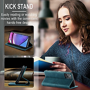 Kowauri for Moto G Power 5G 2023 Case,Leather Wallet Case Classic Design with Card Slot and Magnetic Closure Flip Fold Case for Motorola Moto G Power 5G 2023 (Teal)