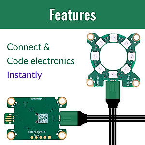 KittenBot Jacdac Starter Kit A with Jacdaptor for Micro:bit V2, Connect and Code Electronics Instantly, for Microsoft Makecode Arcade(Without Micro:bit)