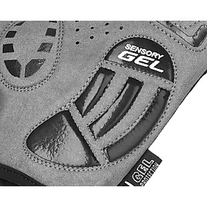 RocRide Cycling Gloves with Gel Padded Protection. Road and Mountain Biking. Half Finger with Pull Tabs. Men, Women and Children Sizes.