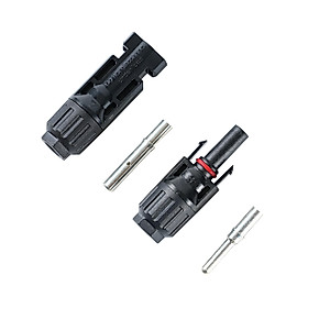 WBGADAM 12AWG Solar Panel Extension Cable 6.6FT/2M 4mm² with Female and Male Connector Solar Panel Cable for Solar Panels (6.6 Feet Red + 6.6 Feet Black)