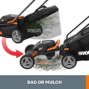 Worx WG743 40V Power Share 4.0Ah 17" Cordless Lawn Mower (Batteries & Charger Included)