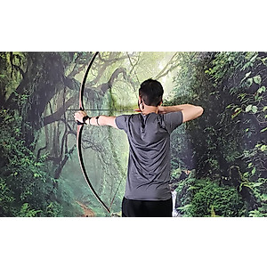 SAS Pioneer 68" Longbow Traditional Wood Long Bow Archery Target Hunting (Left Hand 55 pounds)