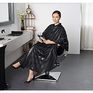 SMARTHAIR Professional Salon Cape Polyester Barber Cape Hair Cut Cape,54”x62”,Black,C035001C