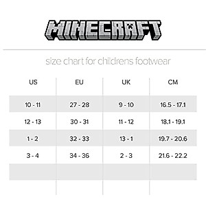 Minecraft Youth Unisex Slipper, Novelty Plush Scuff, Creeper Green, Size 1-2 Big Kid