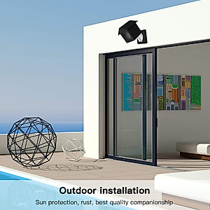 HOLACA Weatherproof Silicone Skin for Cam Outdoor ONLY Anti-Scratch Protective Cover - Extra Protect Camera-(NOT Compatible with Cam/V2/Pan) (1 Pack, Black)