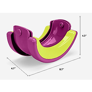 Portable Potty 2-in-1 Travel Toilet Seat & Compact Potty Trainer for Baby, Toddlers & Kids with Splash Guard & Liners (Grape)