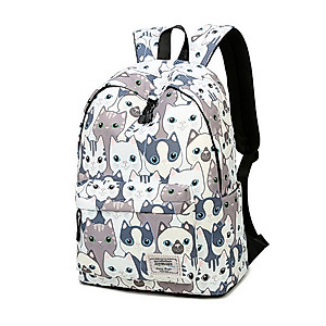 Joymoze Leisure Backpack for Girls Teenage School Backpack Women Backpack Purse Cat