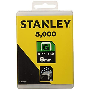 Stanley 1-TRA705-5T Type G Staples (5000 piece), Silver