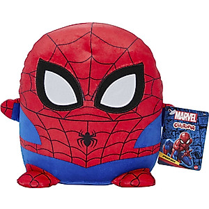 Marvel Cuutopia 10-inch Spider-Man Plush Character, Super Hero Soft Rounded Pillow Doll, Collectible Gift for Kids & Fans Ages 3 Years Old & Up