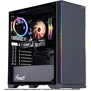 Gaming Computer Geforce RTX 3060 Graphics Desktop PC for Gaming 8 Core Ryzen CPU 4.6 Ghz 32GB DDR4 RAM 1TB SSD NVME Plug and Play Tower PC